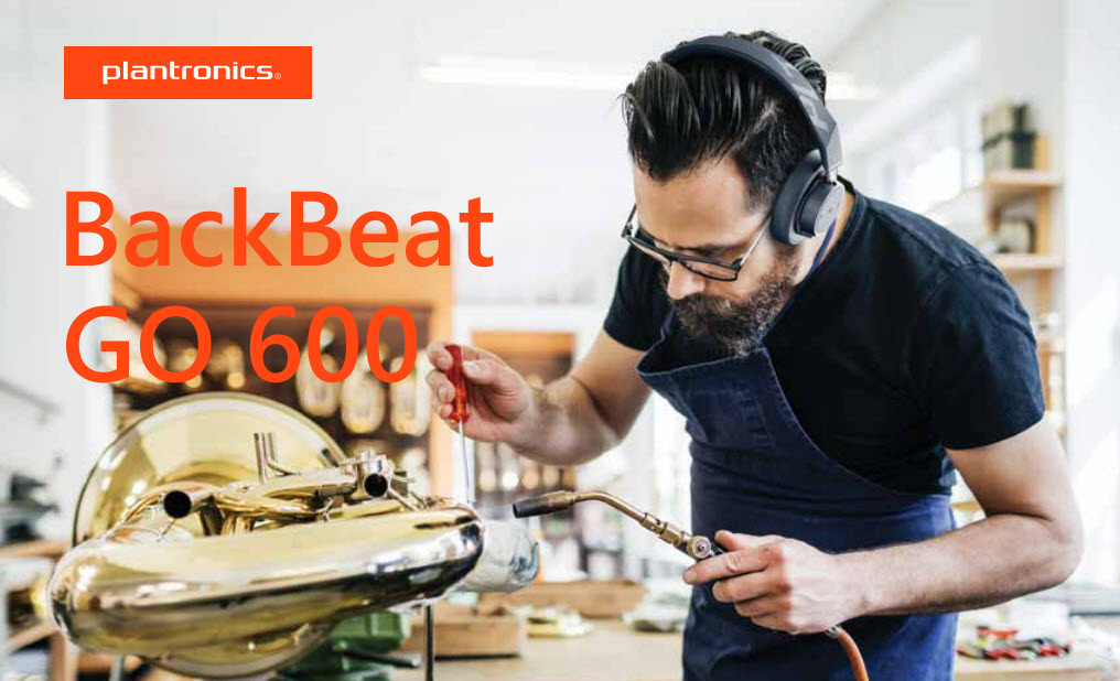 Plantronics BackBeat GO 600 Over-The-Ear Wireless Headphones (Black ...