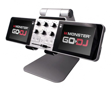 Monster GO DJ Portable Mixer Digital Turntable with LCD Touch Screen ...