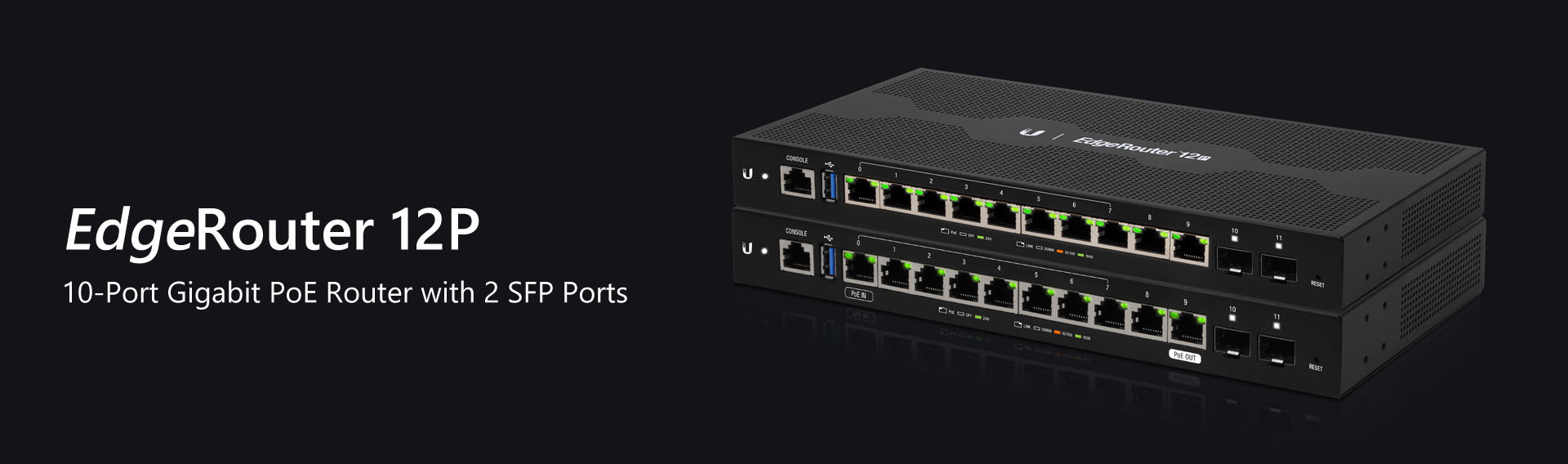 Ubiquiti Networks - ER-12P - Ubiquiti EdgeRouter Router - 10 Ports ...