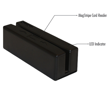 ID TECH SecureMag IDRE-335133BX SecureMag Card Reader (Black) - USB HID ...