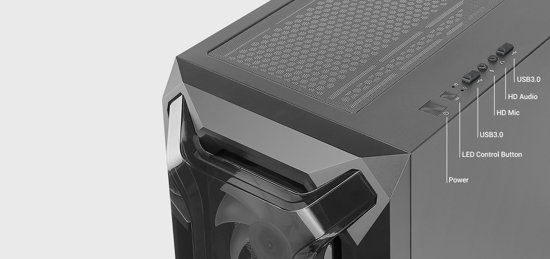 Antec Dark League DF600 FLUX, Mid-Tower ATX Gaming Case, 5 x 120mm Fans ...