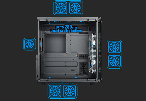 Rosewill Cullinan PX RGB Cube Mini ITX/ MicroATX/ ATX Mid Tower Gaming ...