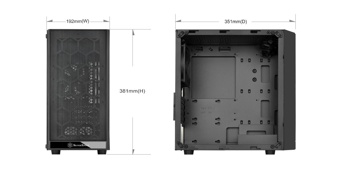 SilverStone PS15 SST-PS15B-RGB Black Computer Case - Newegg.com