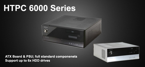 nMEDIAPC Black Aluminum/Acrylic/Steel 6000B ATX Media Center/HTPC Case ...