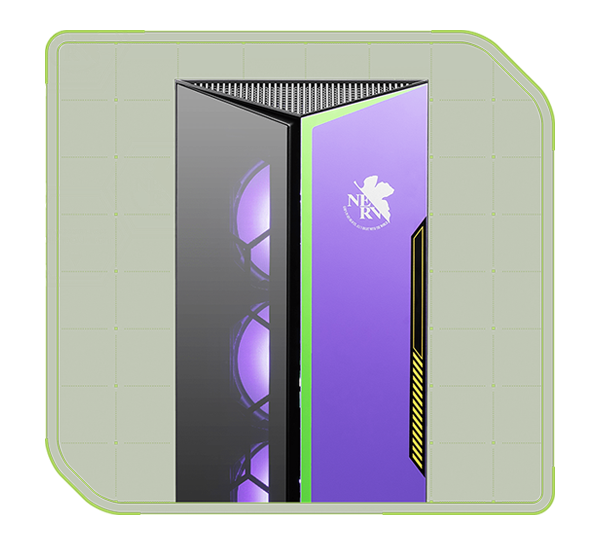 MSI MPG GUNGNIR 110R EVA e-PROJECT Black Computer Case - Newegg.com