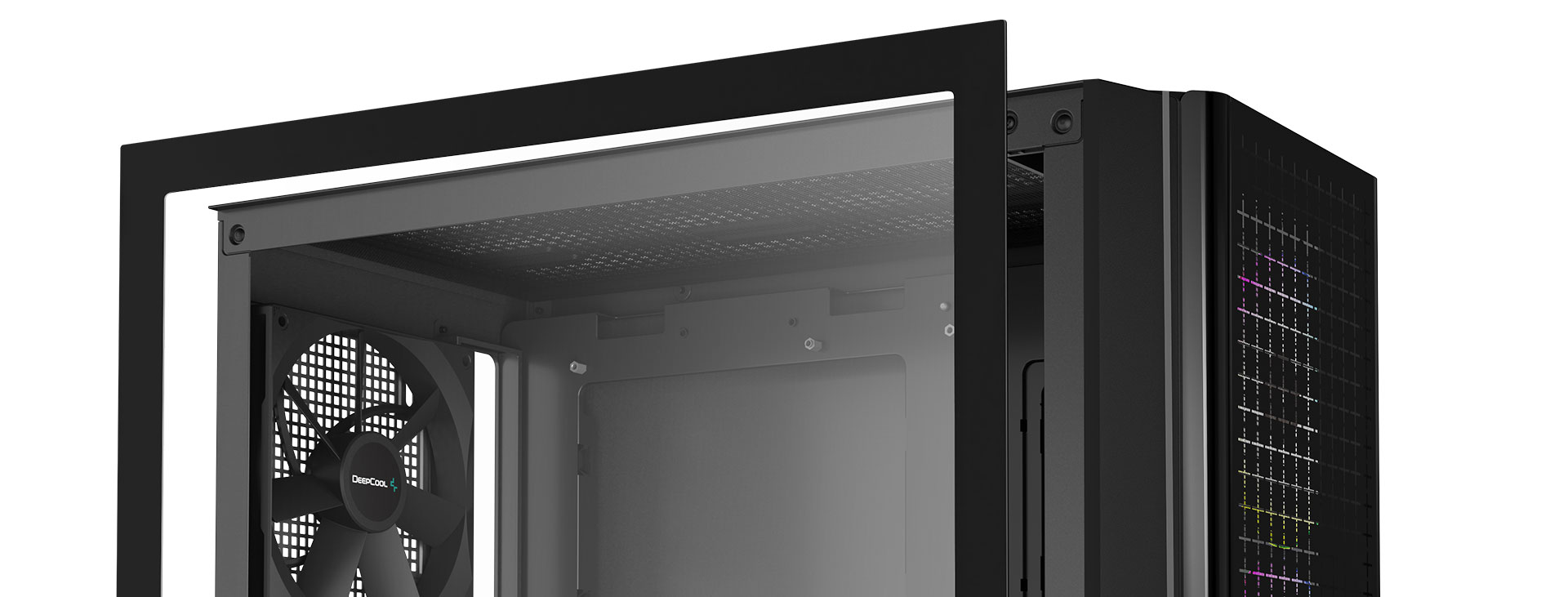 DeepCool CG540 Mid-Tower ATX Case, Tempered Glass Front and Side Panels ...