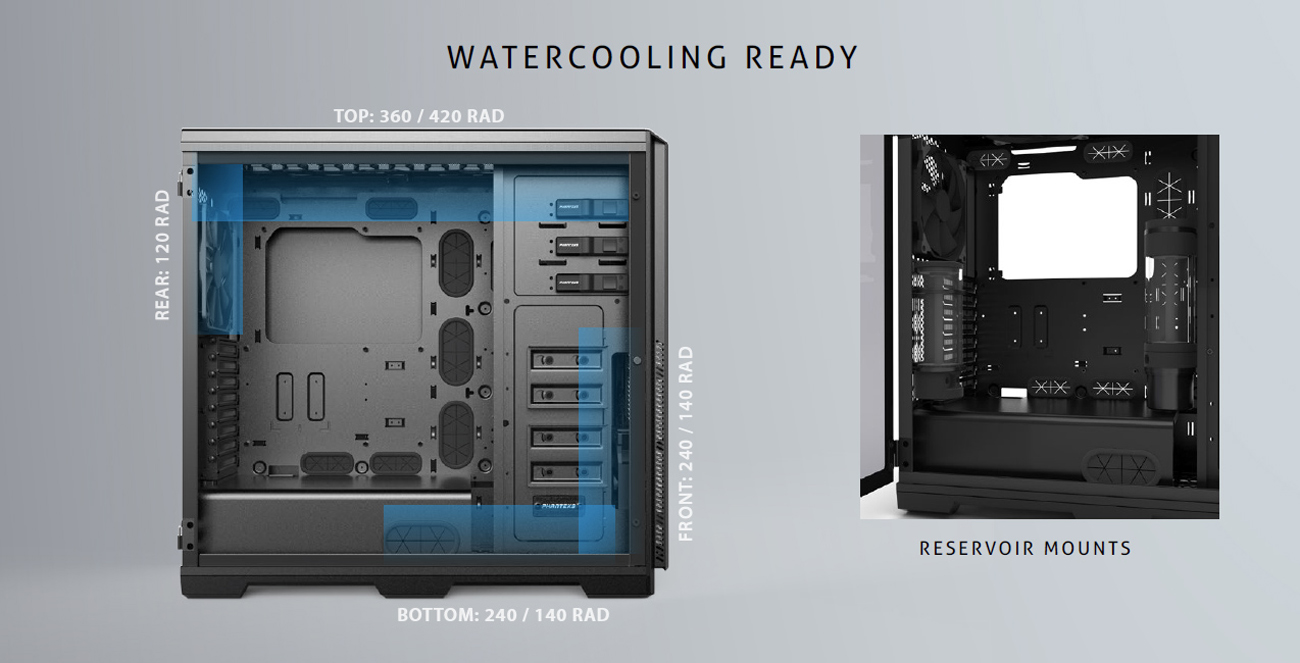 Phanteks Enthoo Pro TG PH-ES614PTG_BK Integrated RGB Lighting Control ...