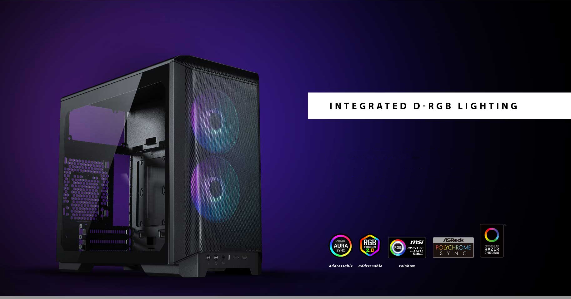 Phanteks (PH-EC200ATG_DBK01) Eclipse P200A D-RGB High Airflow Ultra ...