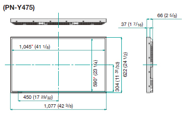 Sharp PN-Y325 32-inch Full-HD Multi-Purpose Professonal LED Monitor ...