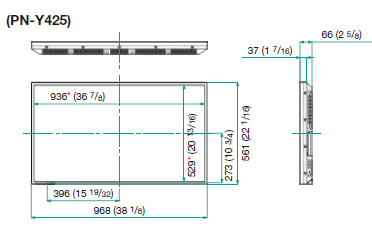 Sharp PN-Y325 32-inch Full-HD Multi-Purpose Professonal LED Monitor ...