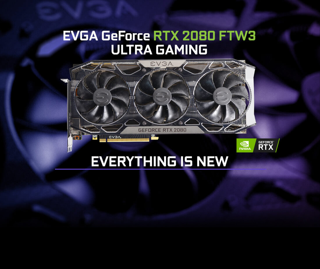 EVGA GeForce RTX 2080 FTW3 ULTRA GAMING, 08G-P4-2287-KR, 8GB EVGA GeForce RTX 2080 FTW3 ULTRA GAMING, 08G-P4-2287-KR, 8GB