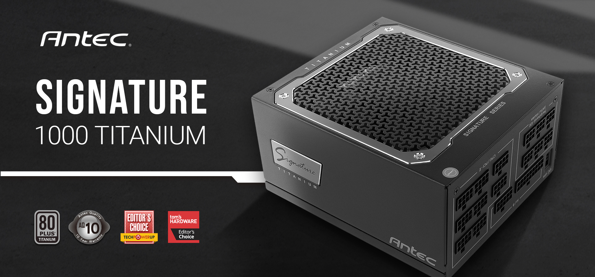 Antec Signature Series ST1000, 80 PLUS Titanium Certified, 1000W Full ...