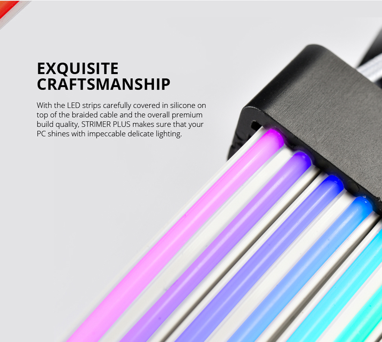 LIAN LI STRIMER PLUS TRIPLE 8 PIN -- Addressable RGB VGA power cable ...