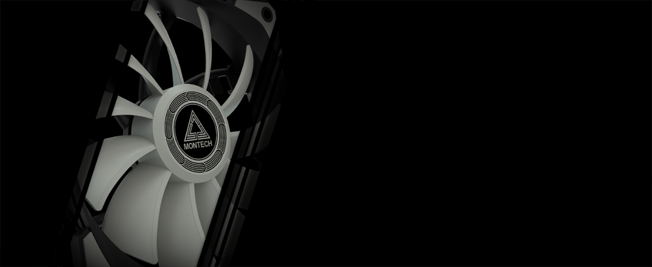 Montech Air Fan P120, 120mm Fan 2 in 1, 4Pin PWM, Durable Low Noise FDB ...