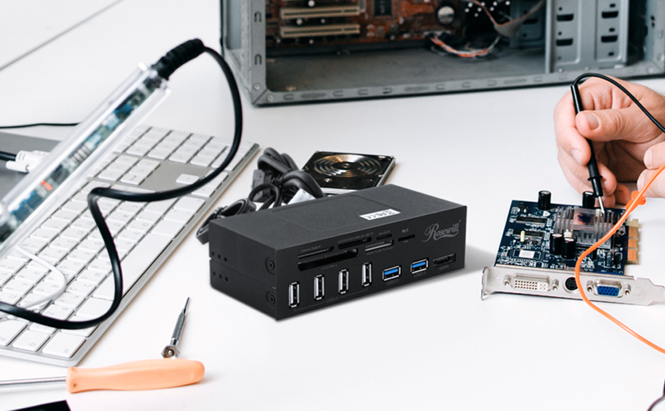 Rosewill RDCR-11004 5.25" 2 Port USB 3.0 Internal Card Reader - Newegg.ca