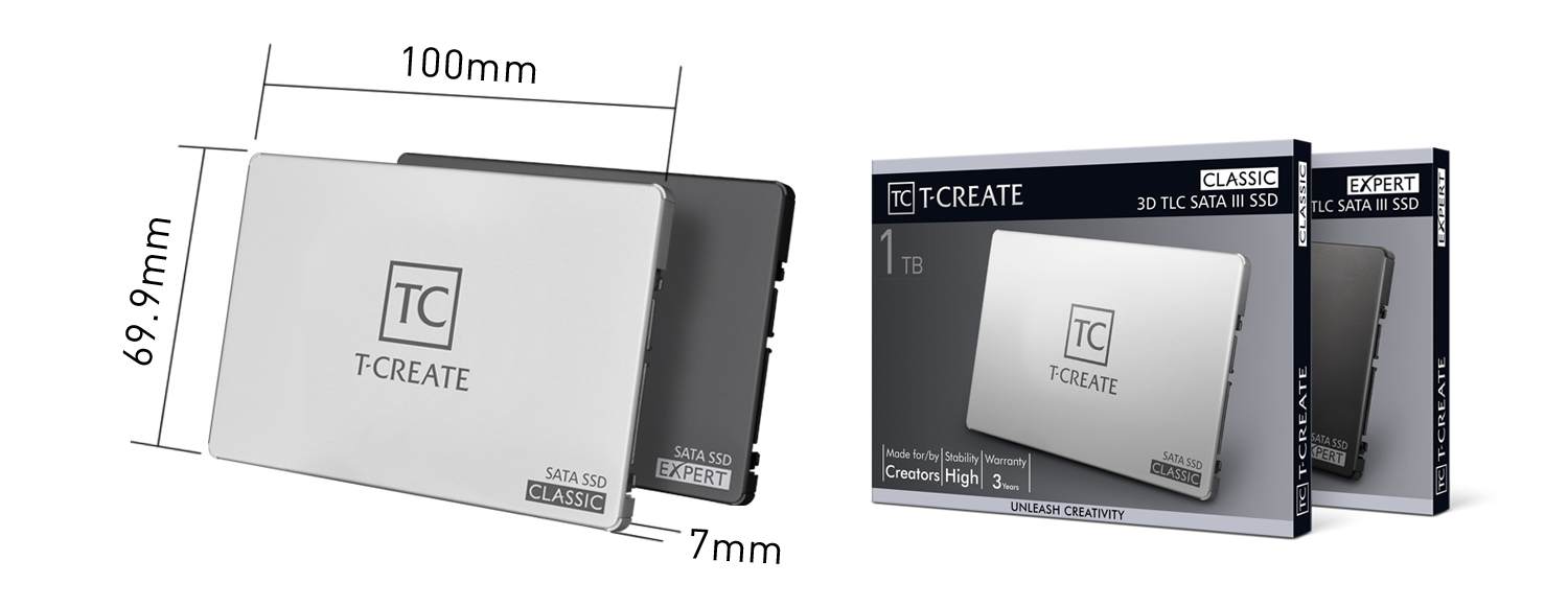 Team Group T-CREATE EXPERT 2.5" 1TB SATA III 3D TLC Internal Solid ...