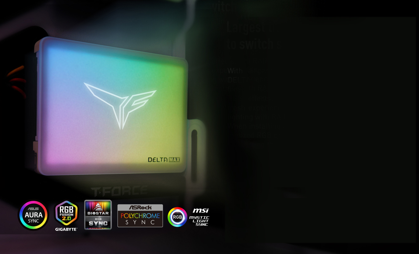 Team Group T-FORCE DELTA MAX WHITE RGB LITE 2.5" 512GB SATA III 3D NAND ...