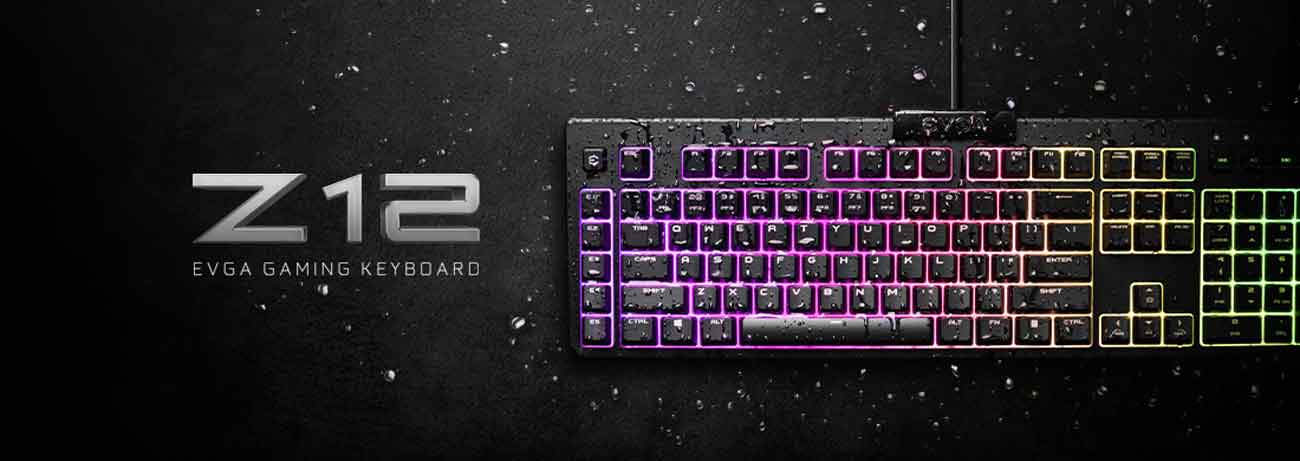 EVGA Z12 RGB Gaming Keyboard, RGB Backlit LED, 5 Programmable Macro ...