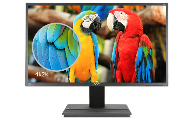 Acer 27" IPS 4K UHD LCD/LED Monitor 5 ms GTG DVI, HDMI, DisplayPort B6 ...