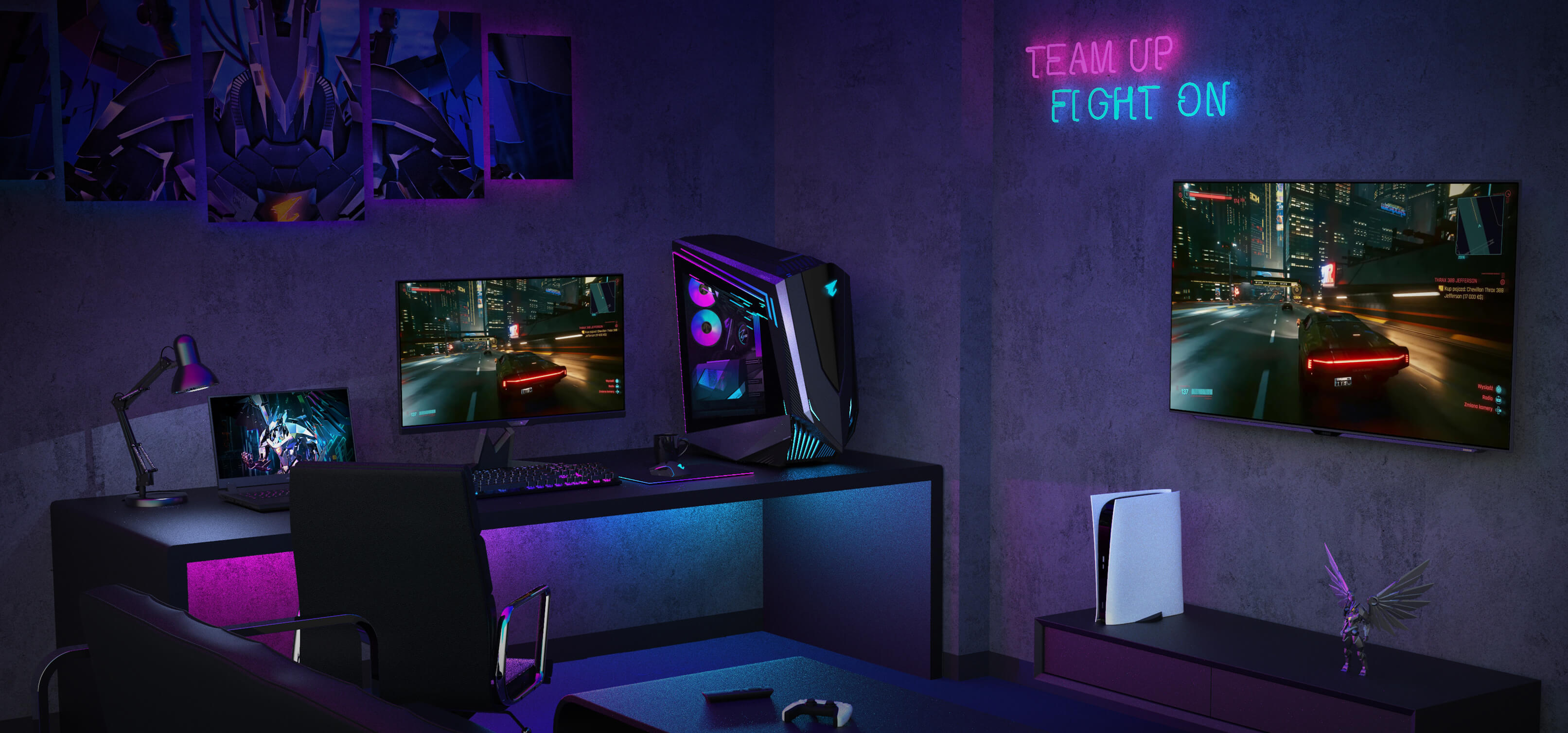 AORUS FO48U 48" 4K OLED 3840x2160 120Hz 1ms GTG, 1x DisplayPort 1.4, 2x ...