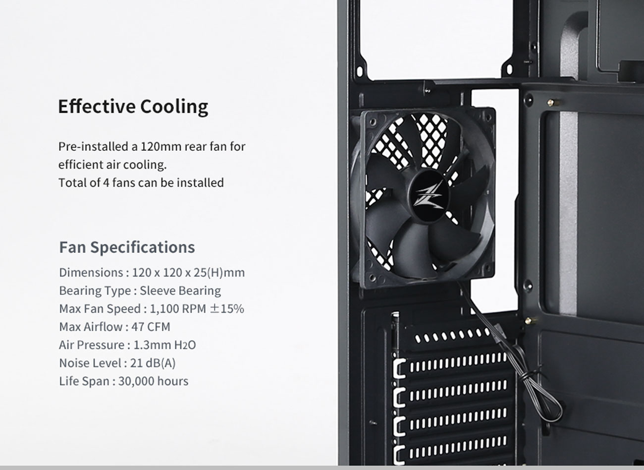 Zalman T8 ATX Mid-Tower Gaming PC Case, Spectrum RGB Lighting Strip ...