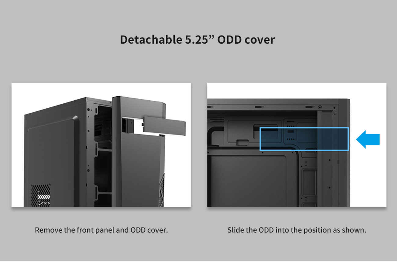 Zalman T8 ATX Mid-Tower Gaming PC Case, Spectrum RGB Lighting Strip ...