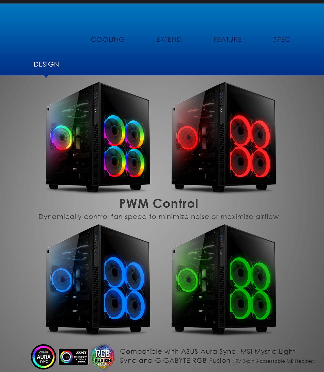 anidees AI Crystal Cube V3 Dual Chamber Tempered Glass EATX /ATX PC ...