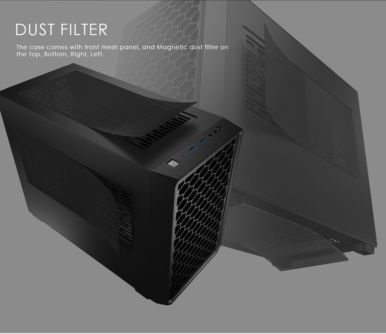 anidees AI Atomic mini ITX Small Form Factor (SFF) Case, Triple-Slot ...