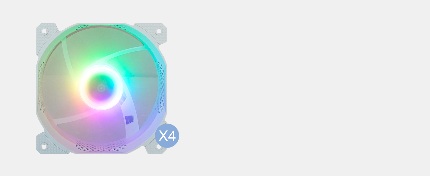 Montech AIR 100 ARGB MICRO-ATX Tower with Four ARGB Fans Pre Installed ...