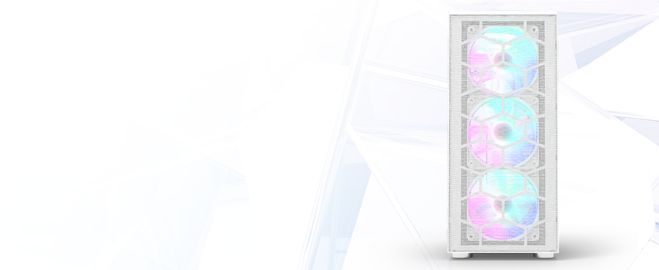 Montech X3 Mesh 6pcs, 3 x 140mm& 3 x 120mm Fixed RGB Lighting Fans (Pre ...