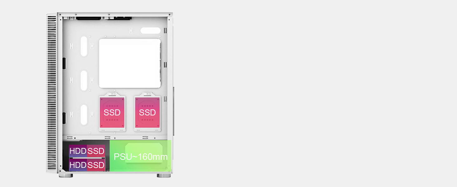 Montech X3 Mesh 6pcs, 3 x 140mm& 3 x 120mm Fixed RGB Lighting Fans (Pre ...