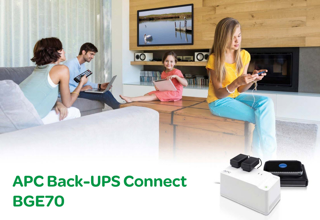 APC Back-UPS Connect 125 VA 75 Watts 3 Outlets UPS BGE70-CA (North ...