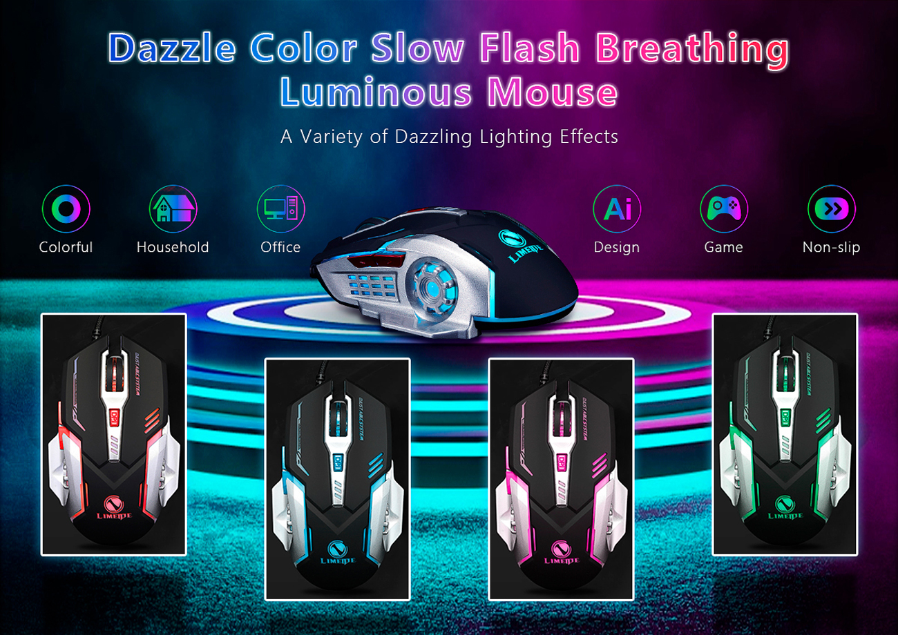 TROPRO GTX300 RGB Gaming Keyboard and Mouse Combo - Newegg.com