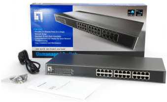 LevelOne FSW-2450 Rackmount Switch - Newegg.com