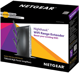 NETGEAR EX7000 AC1900 Wireless Dual Band Gigabit Range Extender ...
