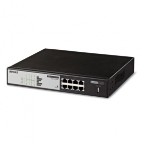 Buffalo BSL-PS-G2108M 8-Port Rackmount Gigabit PoE+ Web Managed Switch ...