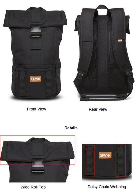 Spy Black Voyager Backpack Model YA5004X - Newegg.com