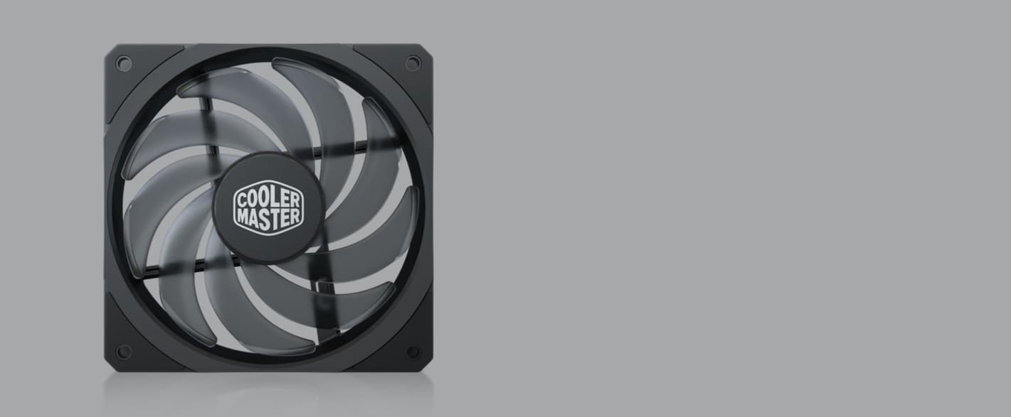 Cooler Master MasterFan SF120R 120mm High Performance Square Frame Fan ...
