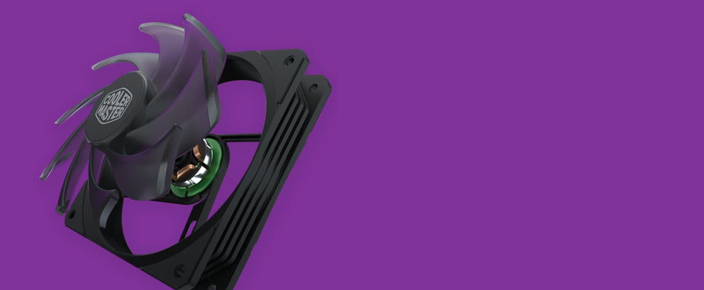 Cooler Master MasterFan SF120R 120mm High Performance Square Frame Fan ...