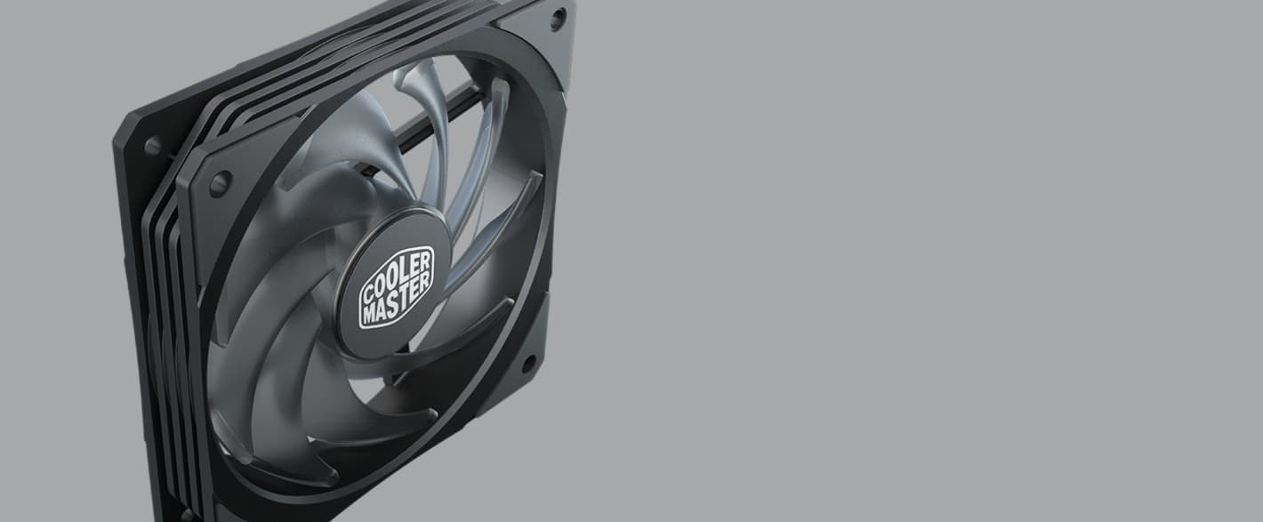 Cooler Master MasterFan SF120R 120mm High Performance Square Frame Fan ...