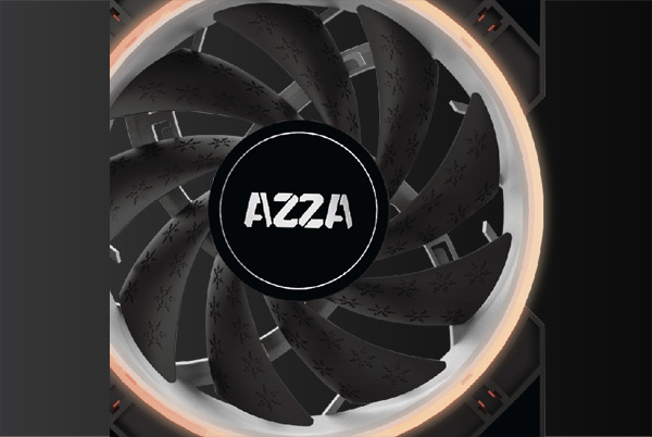 AZZA HURRICANE RGB Fan w/ Mobil app controller, FNAZ-12RGB-B-131, Black ...