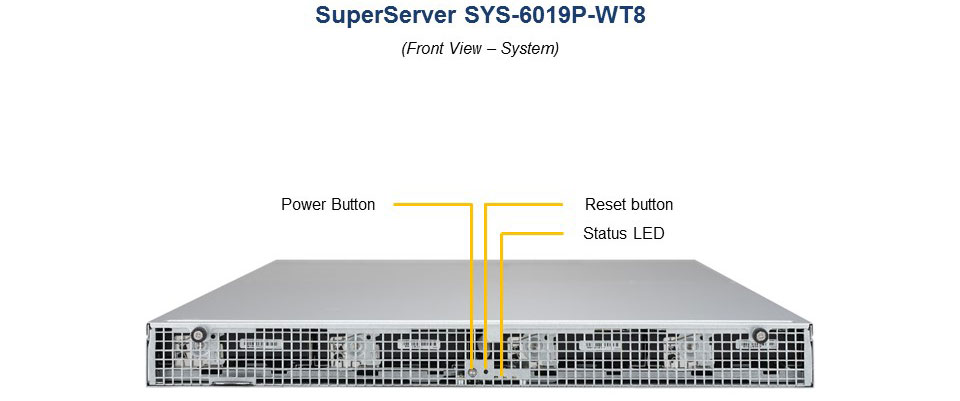 SUPERMICRO SYS-6019P-WT8 Dual Socket P (LGA 3647) DDR4 3.5" SATA3 1U ...