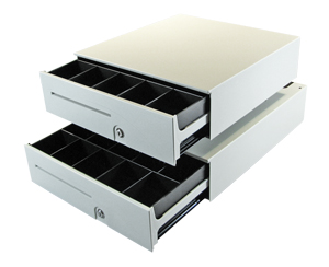 APG Series 100 Heavy Duty Cash Drawer, 16" x 16", Adjustable Dual Media ...