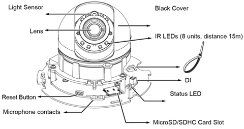 Vivotek FD9381-EHTV 5 Megapixel Network Camera - Color, Monochrome - Newegg.com
