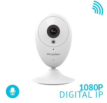 LaView ONE Dot HD 1080P Wireless Indoor Surveillance Camera (White ...