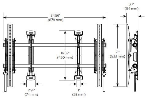 Chief Fusion LSMVU Wall Mount for Flat Panel Display - Newegg.com