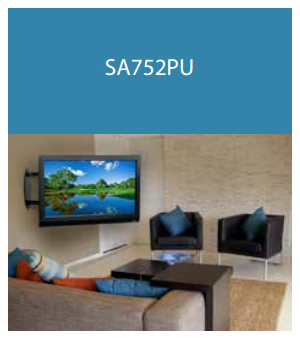 Peerless SA752PU 37"-55" Articulating TV Wall Mount LED & LCD HDTV up ...