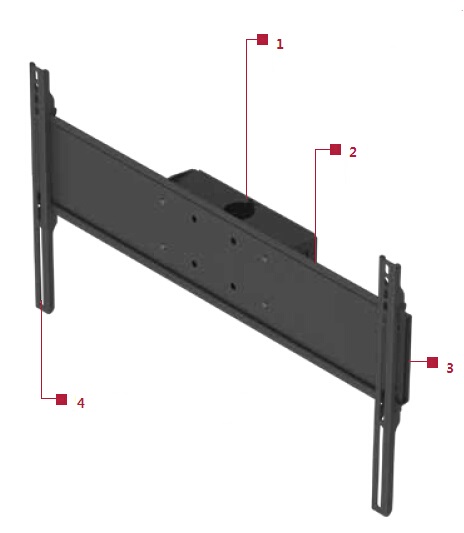 Peerless PLCM-2-UNL Ceiling Mount for Flat Panel Display - Newegg.com