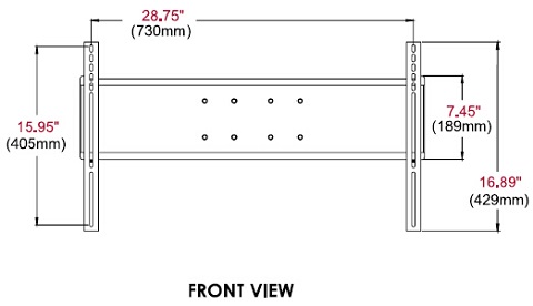 Peerless PLCM-2-UNL Ceiling Mount for Flat Panel Display - Newegg.com