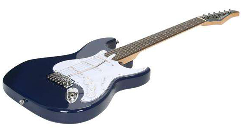 Silvertone Guitars SS11 Electric Guitar and Amp Package-Cobalt Blue ...